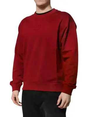 Dolce & Gabbana Embossed Logo Sweatshirt - Red