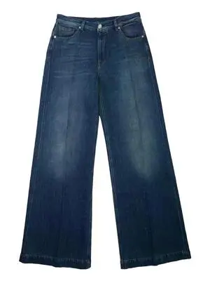 NINE:INTHE:MORNING Faded Wide-leg Jeans - Blue