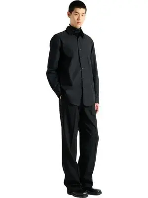 Balmain Shirt In Cotton Poplin - Black