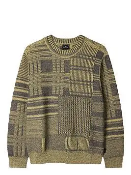 Paul Smith Patchwork Knit Sweater - Green