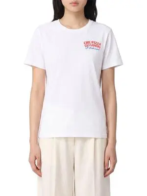 MC2 SAINT BARTH Mc2 Saint Barth Crewneck Cotton T-Shirt With Graphic Print And Logo Multicolor