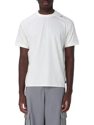 CARRER Crewneck T-shirt In Cotton Blend With Contrast Logo - White