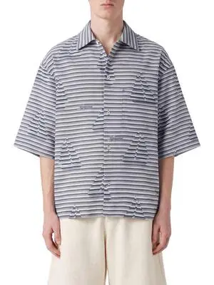 Jacquemus Striped Shirt - Blue
