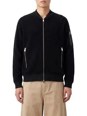 TATRAS Cotton Blend Bomber Jacket With Zip Closure And Dropped Shoulders - Black