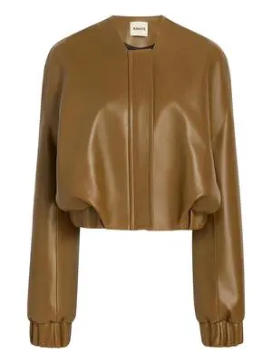 KHAITE Khaite Cordan Plonge Leather Bomber Jacket