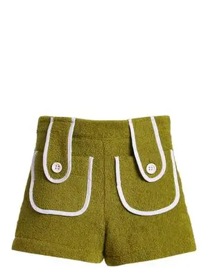 La Veste LA VESTE Carambola Cotton Mini Shorts Green