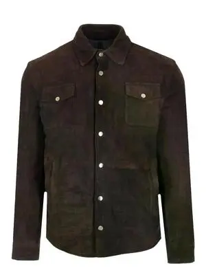 AL DUCA D’AOSTA 1902 Quilted Suede Jacket - Brown