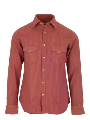 AL DUCA D’AOSTA 1902 Seersucker-cotton Shirt - Red