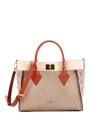 LOUIS VUITTON On My Side Monogram Tuffetage Leather Mm Tote Bag - Neutrals