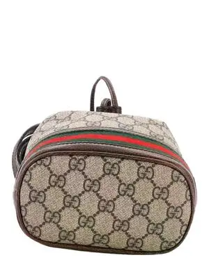 Gucci Ophidia Gg Coated Canvas Mini Bucket Bag - Brown