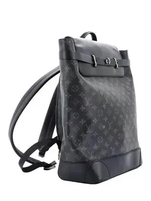 LOUIS VUITTON Steamer Monogram Eclipse Canvas Backpack - Black