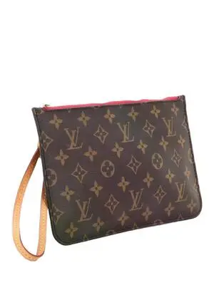 LOUIS VUITTON Monogram Canvas Pochette Pouch - Brown