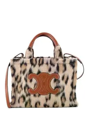 Celine Celine Cabas Thais Printed Wool Small Tote Bag Multicolour