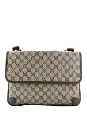 Gucci Gg Coated Canvas Medium Messenger Bag - Brown