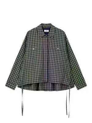STUDIO TOMBOY Checkered Long Sleeve Shirt - Blue