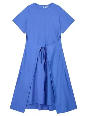 STUDIO TOMBOY Wrap-front Midi Dress - Blue