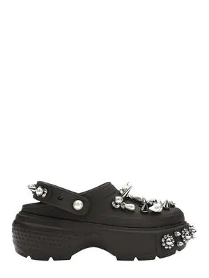 CROCS Simone Rocha X Embellished Stomp Clogs - Brown