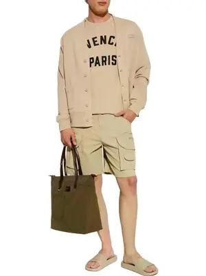 Givenchy Logo Patch V-neck Sweater - Neutrals