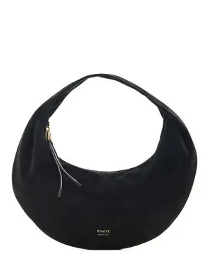 Khaite Olivia Suede Mini Hobo Bag - Black