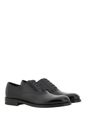 Canali Calfskin Oxford Shoes - Black