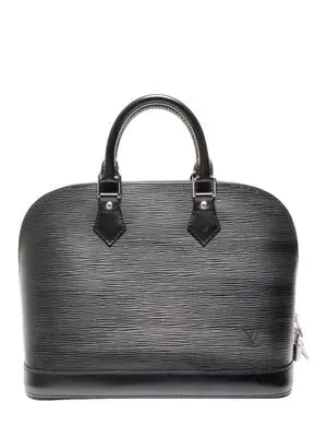 LOUIS VUITTON Epi Alma Pm Handbag - Black