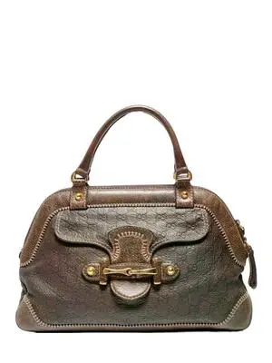 Gucci Horsebit Boston Bag - Brown
