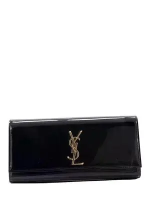 Saint Laurent Patent Leather Clutch Bag - Black