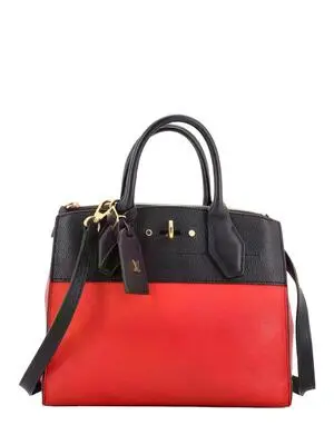 LOUIS VUITTON City Steamer Pm Satchel - Red