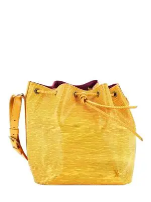 LOUIS VUITTON Petit Noe Epi Leather Bucket Bag - Yellow