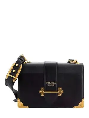 Prada Cahier Crossbody Bag - Black