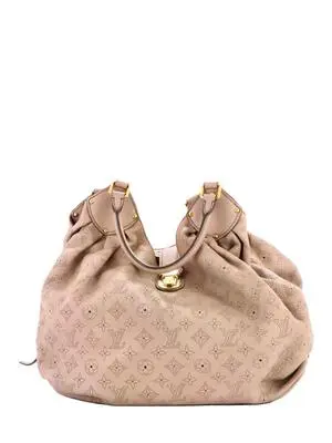 LOUIS VUITTON Xl Mahina Leather Hobo Bag - Neutrals