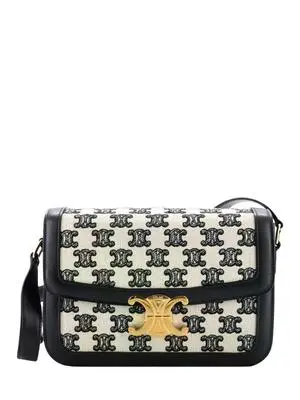 Celine Celine Triomphe Canvas Medium Shoulder Bag Multicolour
