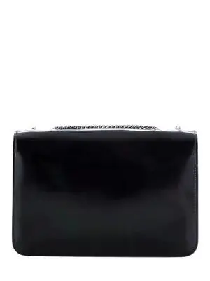 Gucci Interlocking Patent Medium Shoulder Bag - Black