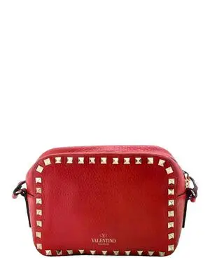 VALENTINO Valentino Garavani Rockstud Camera Leather Crossbody Bag