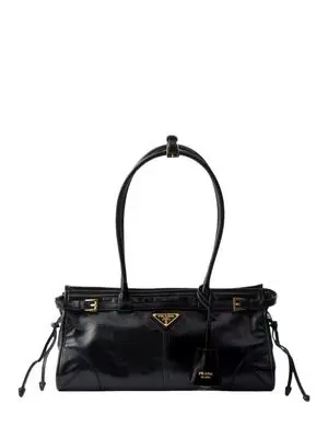 Prada Bonnie Medium Leather Bag - Black