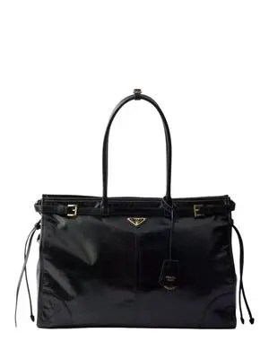 Prada Bonnie Extra-large Leather Handbag - Black