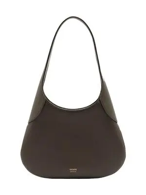 Khaite Joan Small Leather Shoulder Bag - Grey
