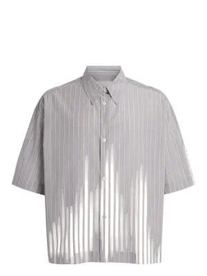Studio Nicholson Cotton Stripe Sanko Shirt - Grey