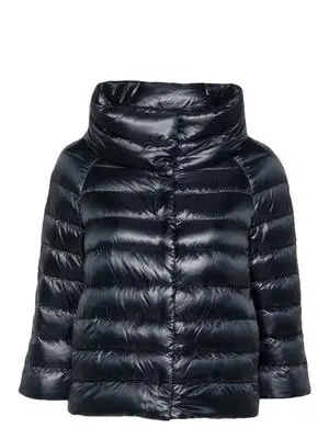 Herno Herno Sofia Nylon Cape Blue