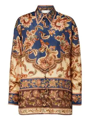Zimmermann Zimmermann Aster Printed Silk Shirt Multicoloured