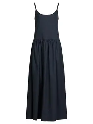 UNDERTAKE STUDIO Ayuka Marino Elastic Sarga Dress - Blue