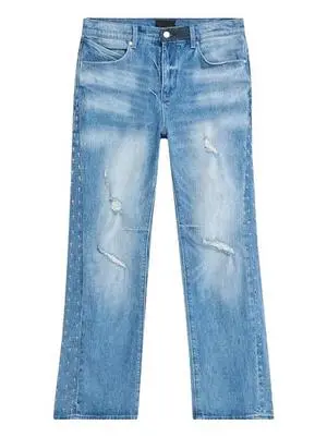 RtA Zed Cross Panel Jeans - Blue
