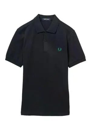 Fred Perry Logo-embroidered Polo Shirt - Blue