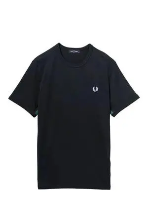 Fred Perry Logo-embroidered T-shirt - Blue
