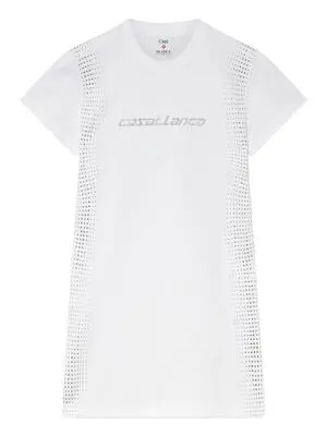 Casablanca Crystal Halftone T-shirt Dress - Multicolor