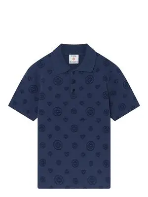 Casablanca Applique Monogram Polo Shirt - Multicolor