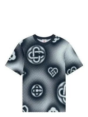 Casablanca Halftone Monogram Short Sleeve T-shirt - Multicolor