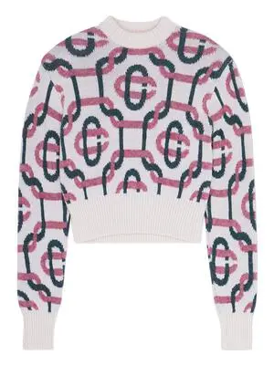 Casablanca Off-white Monogram Sweater Knit - Red