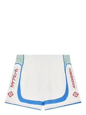 Casablanca Fuji Dream Silk Shorts - Multicolor
