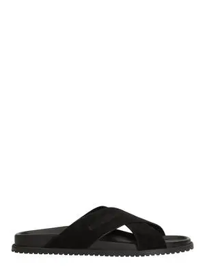 Dolce & Gabbana Split And Nappa Leather Sandals - Black